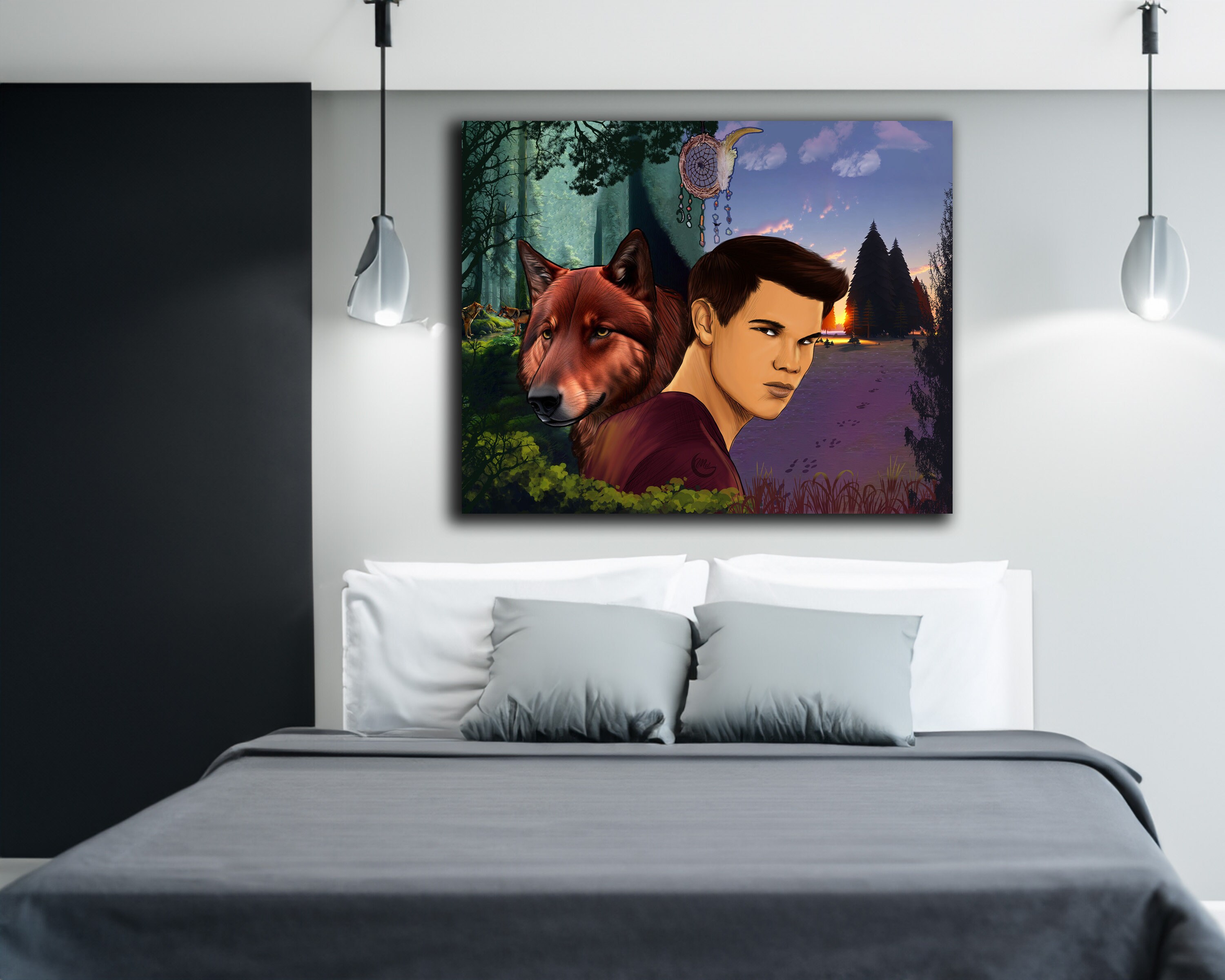 Eclipse of the Wolf Jacob Black Fan Art Twilight - Etsy