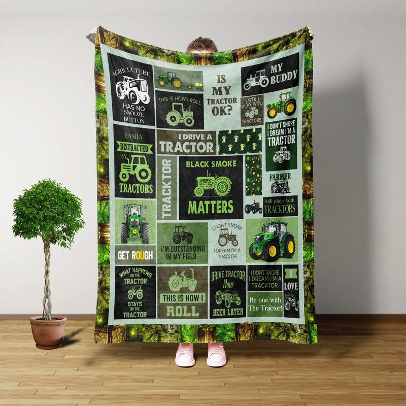 Tractor Blanket - Etsy