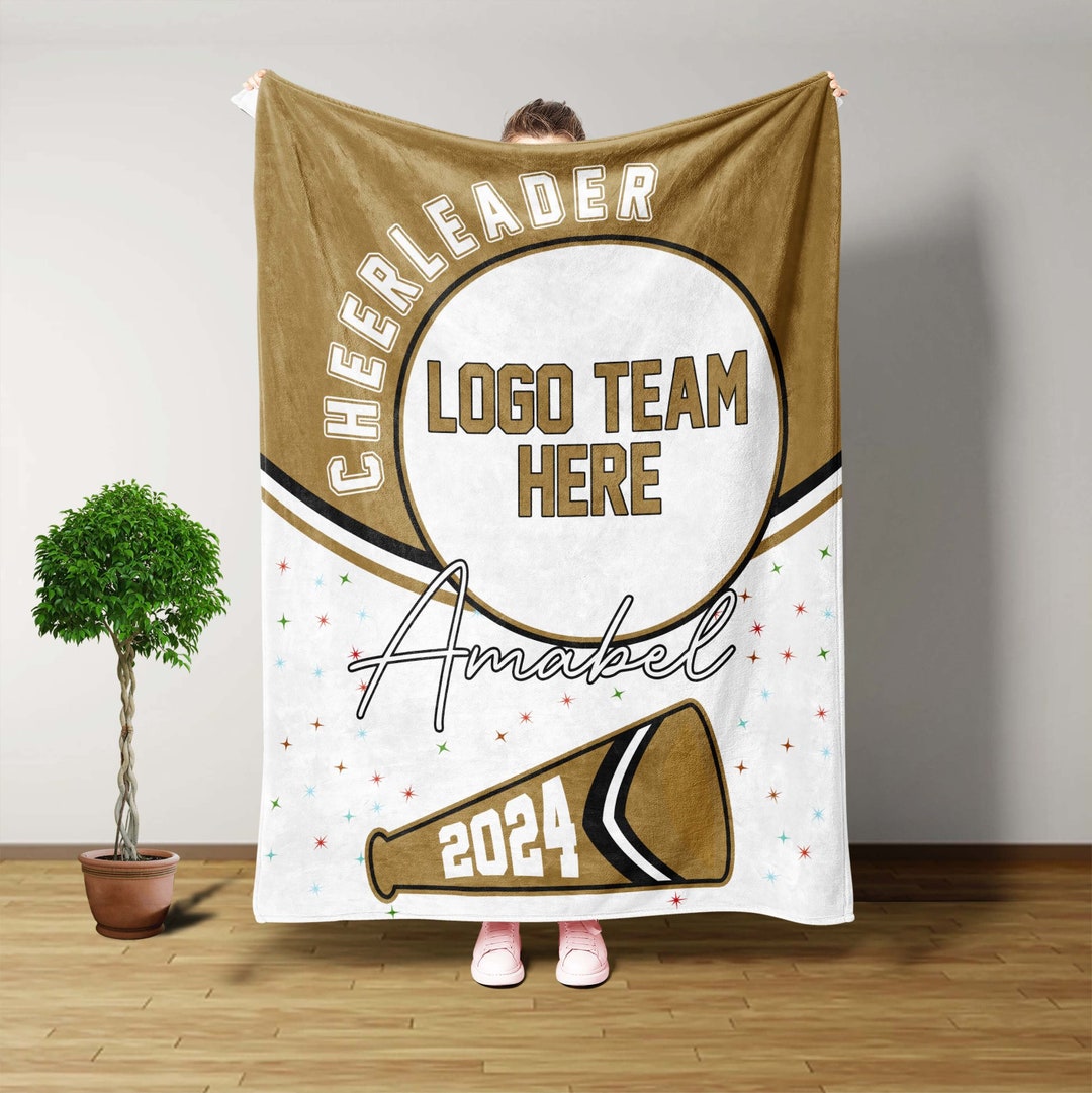 Cheerleader Blanket, Personalized Blankets and Throws, Cheerleader ...