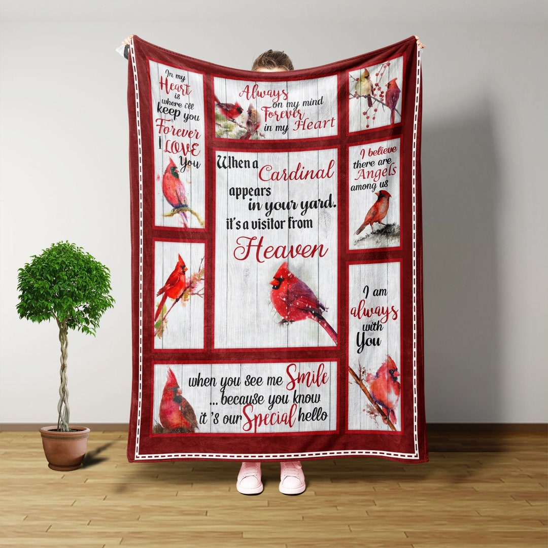 Blanket Design, When A Cardinal Appears in Your Yard Blanket, Cardinal ...
