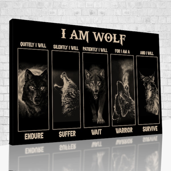 Wolf Poster - Etsy