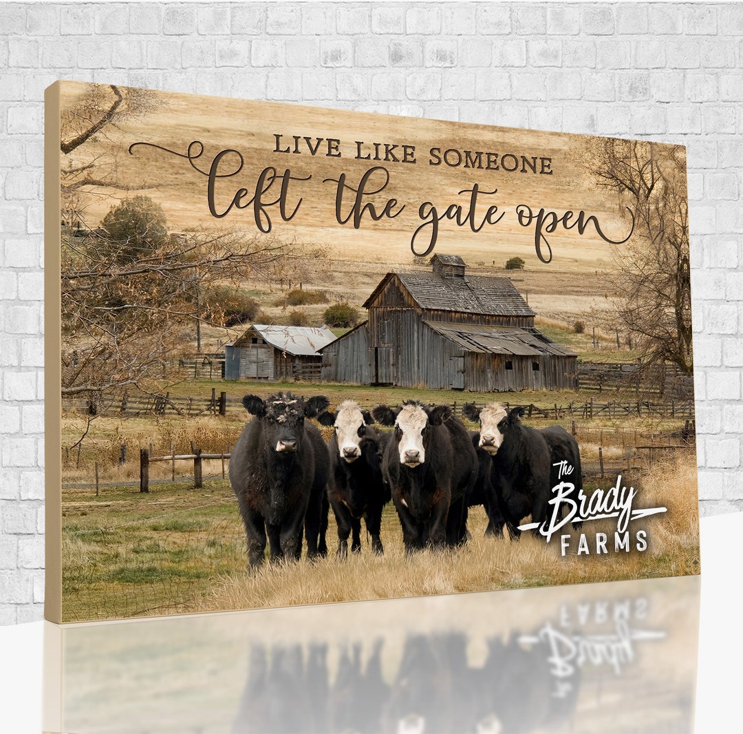 Cow Poster, Cow Pictures Wall Decor Canvas, Home Decor Farmhouse ...