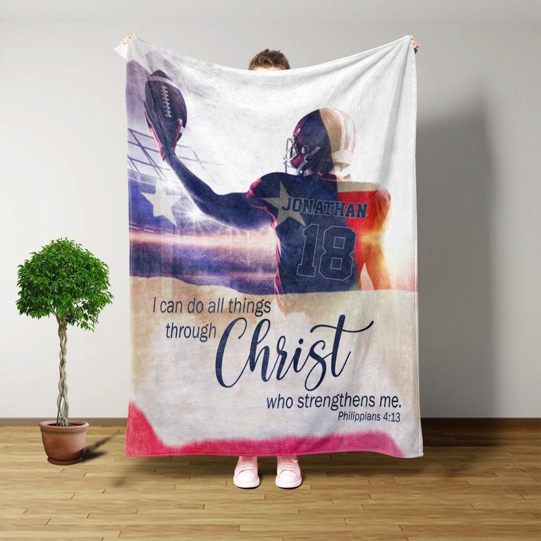 Personalized Football Blanket, Custom Blankets, Throw Blankets ...