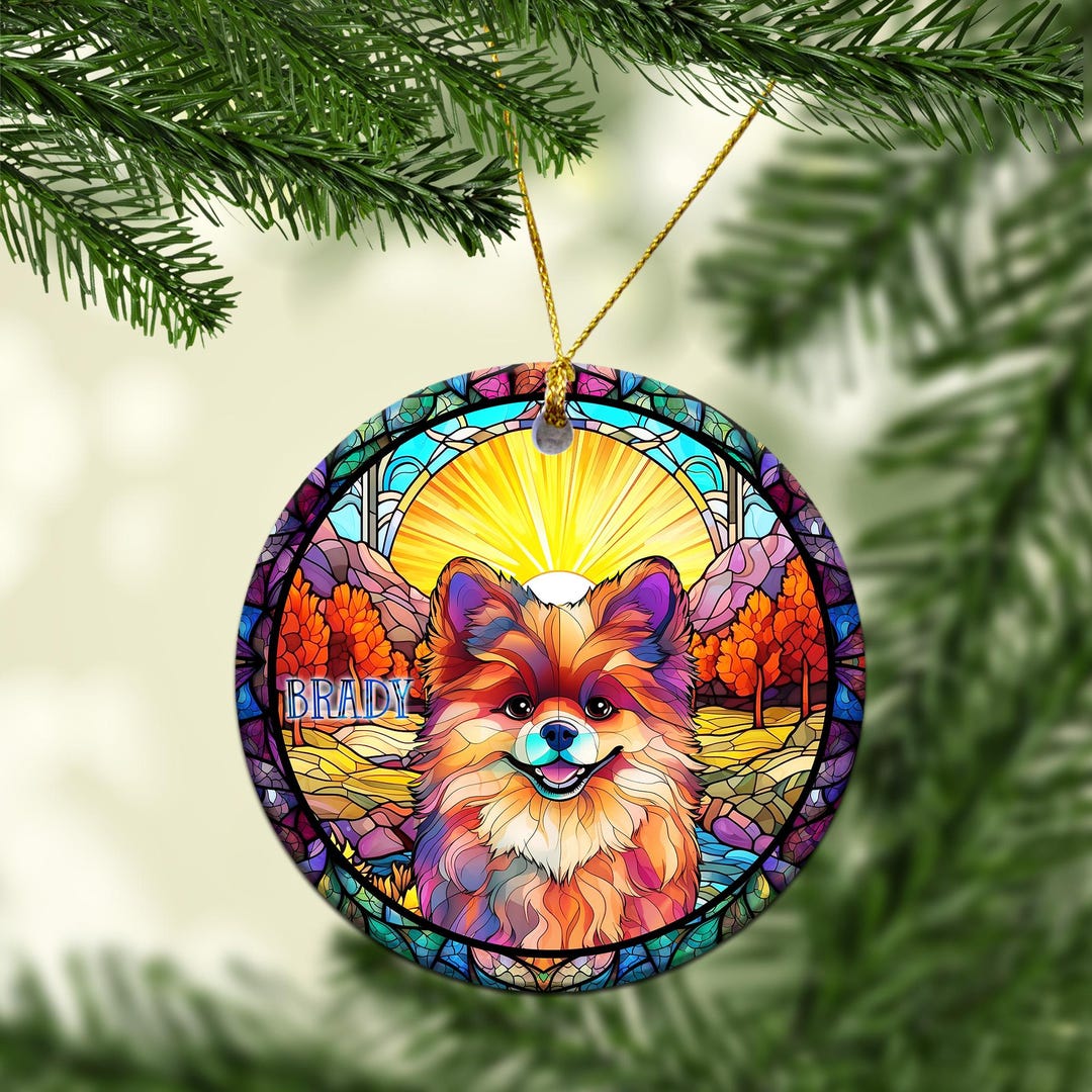 Pomeranian Christmas Ornaments, Dog Lovers Gifts for Women, Dog Decor ...