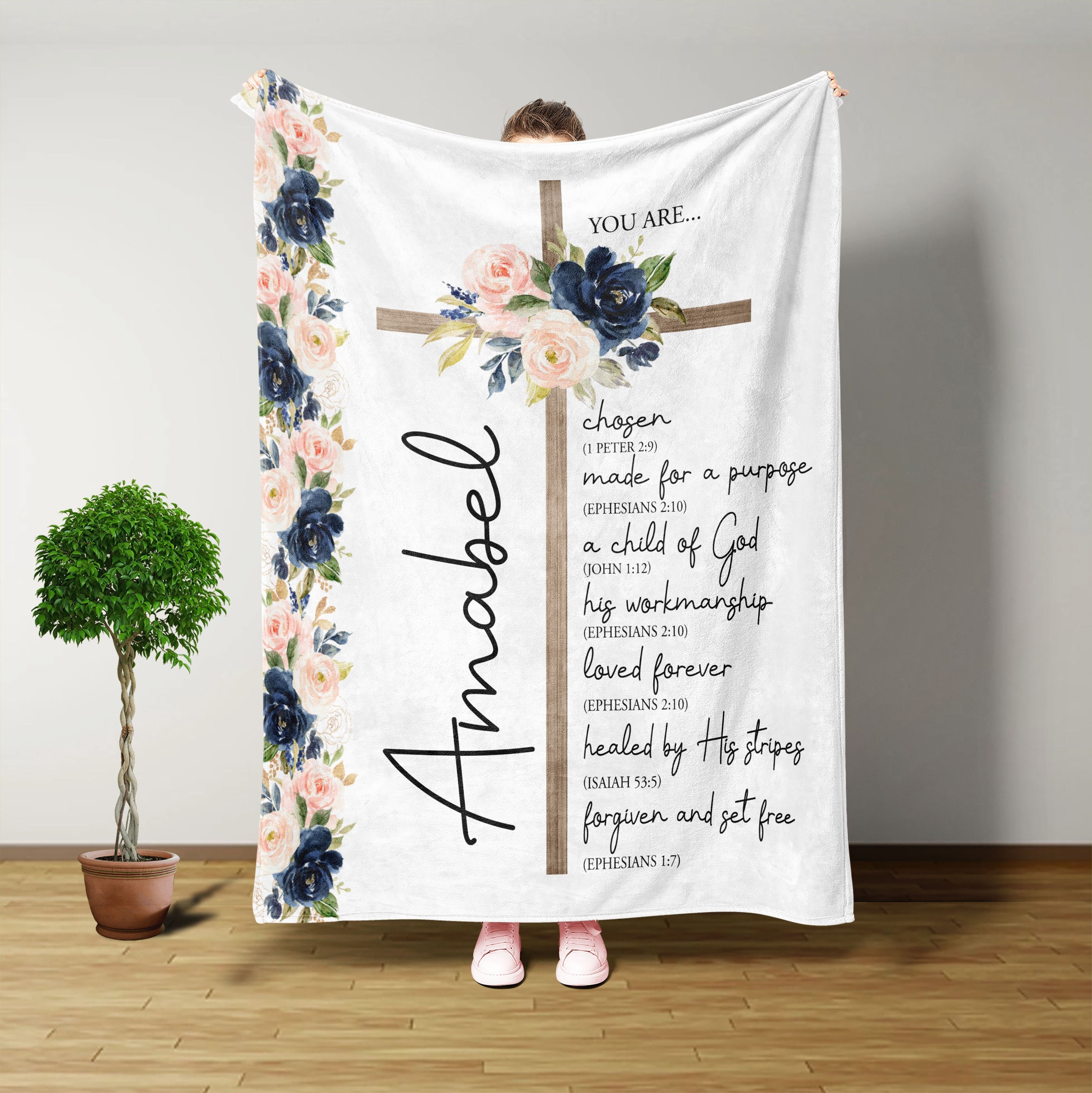 Personalized Blanket Bible Verse Blanket Inspirational Gifts - Etsy