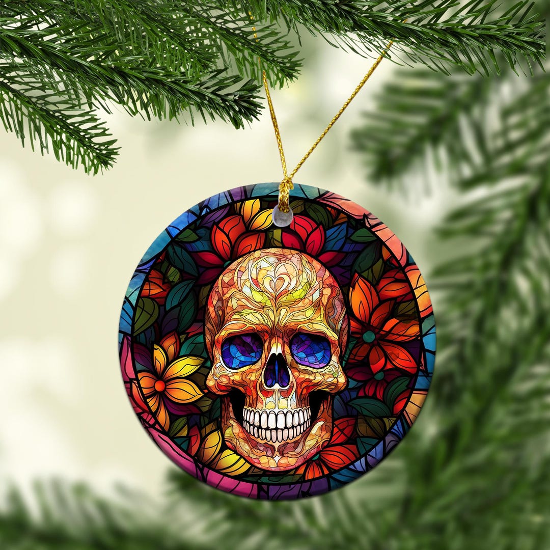 Christmas Decorations, Skull Ornaments for Christmas Tree, Halloween ...