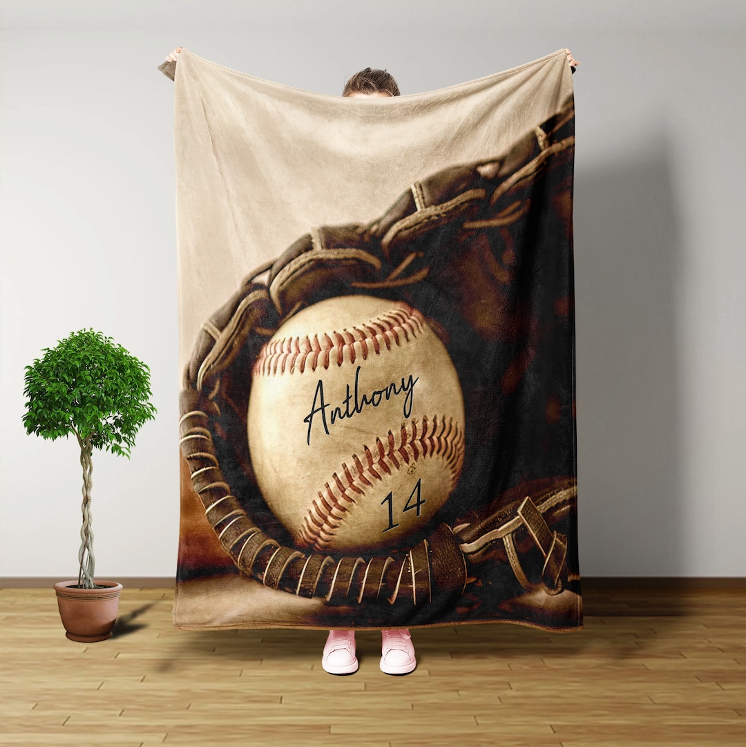 Personalized Gifts, Baseball Blanket, Baseball Player Gifts, Gifts for ...
