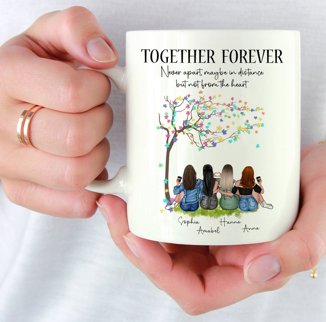 Friends Gifts, Personalized Mug, Custom 4 Friends Mug, Birthday Gifts ...