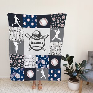Baseball Blanket, Personalized Blankets and Throws, Baseball Gifts ...