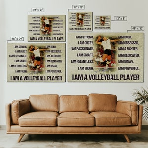 Personalized Gifts, Canvas Wall Art, Volleyball Decorations, Volleyball ...