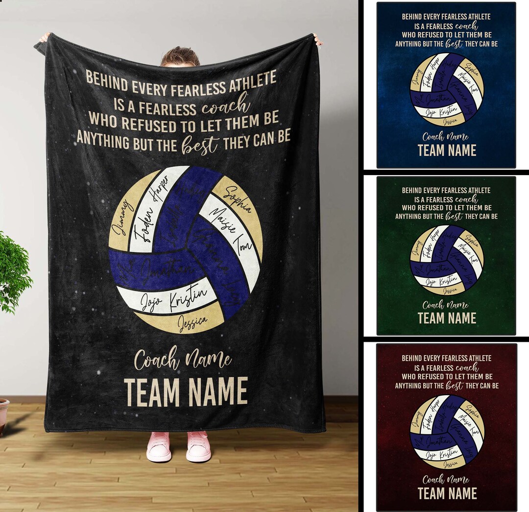 Volleyball Blanket, Personalized Blankets and Throws, Volleyball Gifts ...
