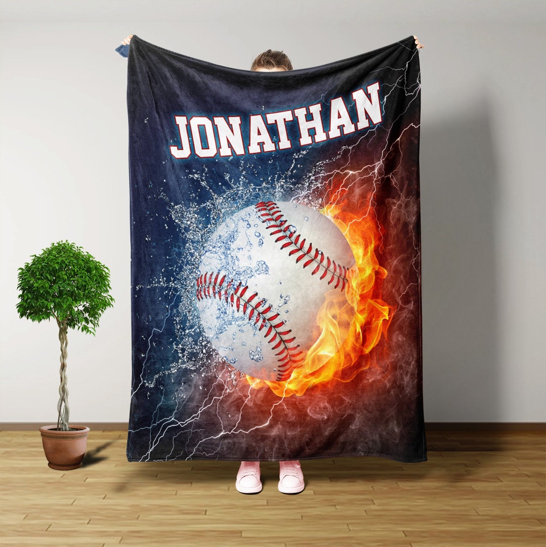 Baseball Blanket, Baseball Gifts, Personalized Blankets and Throws ...