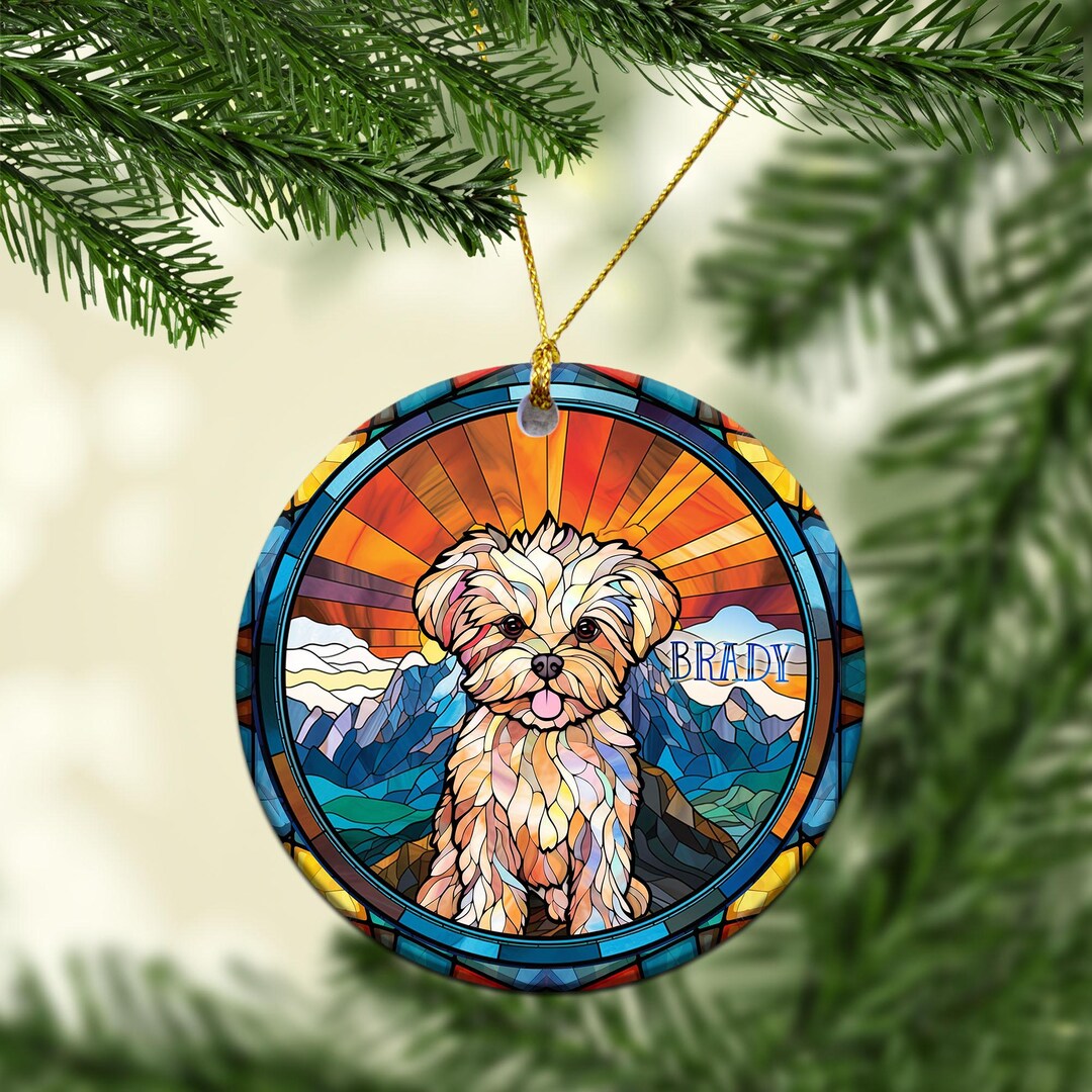 Maltese Gifts, Dog Ornament, Dog Lovers Gifts for Women, Christmas Tree ...