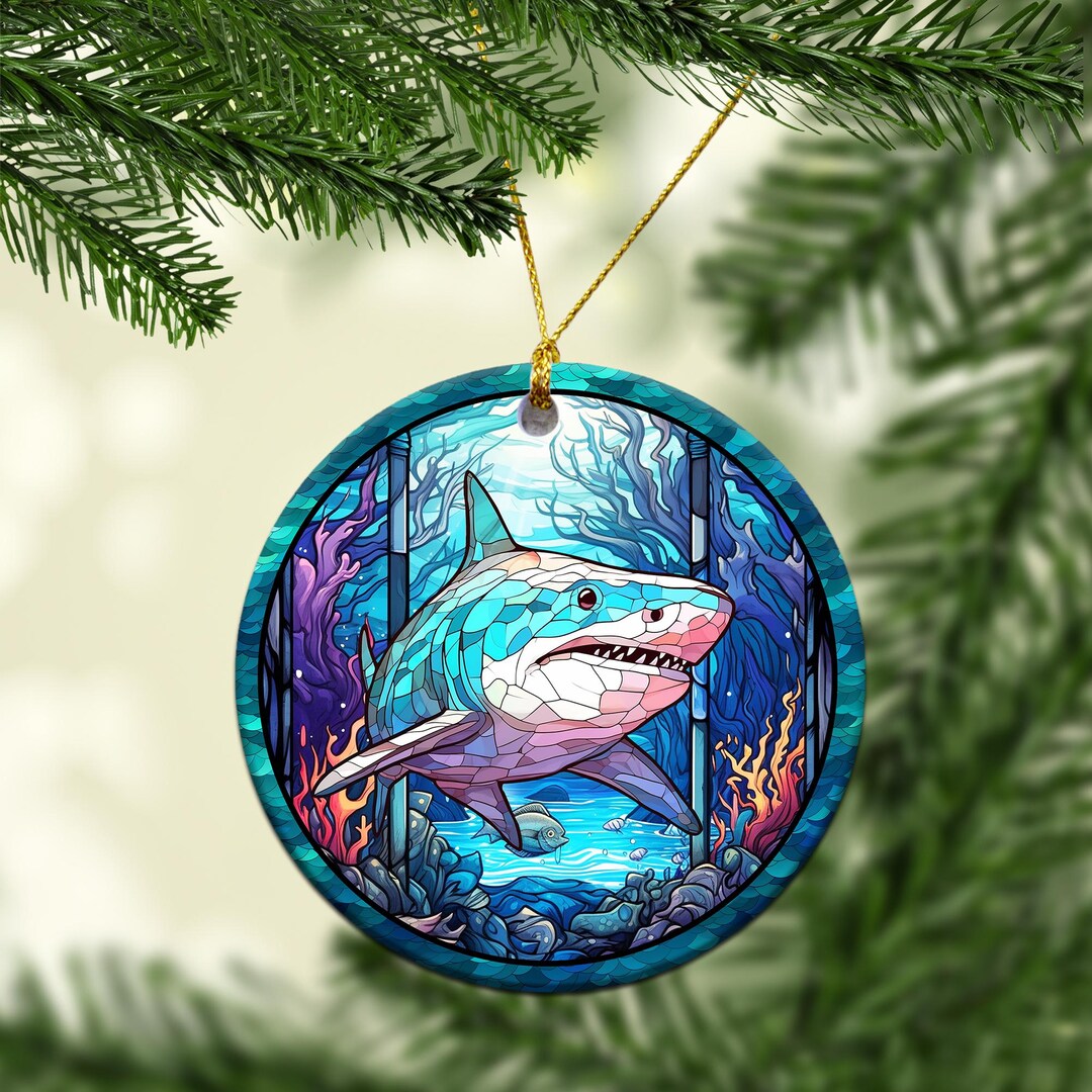 Shark Ornament, Christmas Ornaments, Shark Decor, Christmas Gifts for ...
