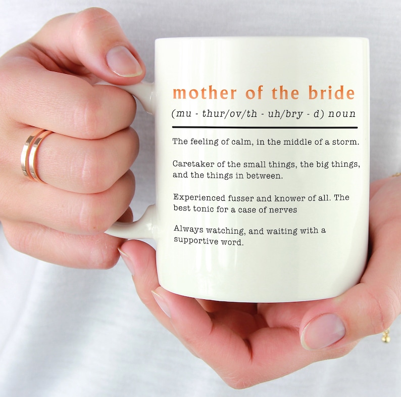 Coffee Mug, Mother of the Bride Mug, Wedding Gifts, Definition Mug ...