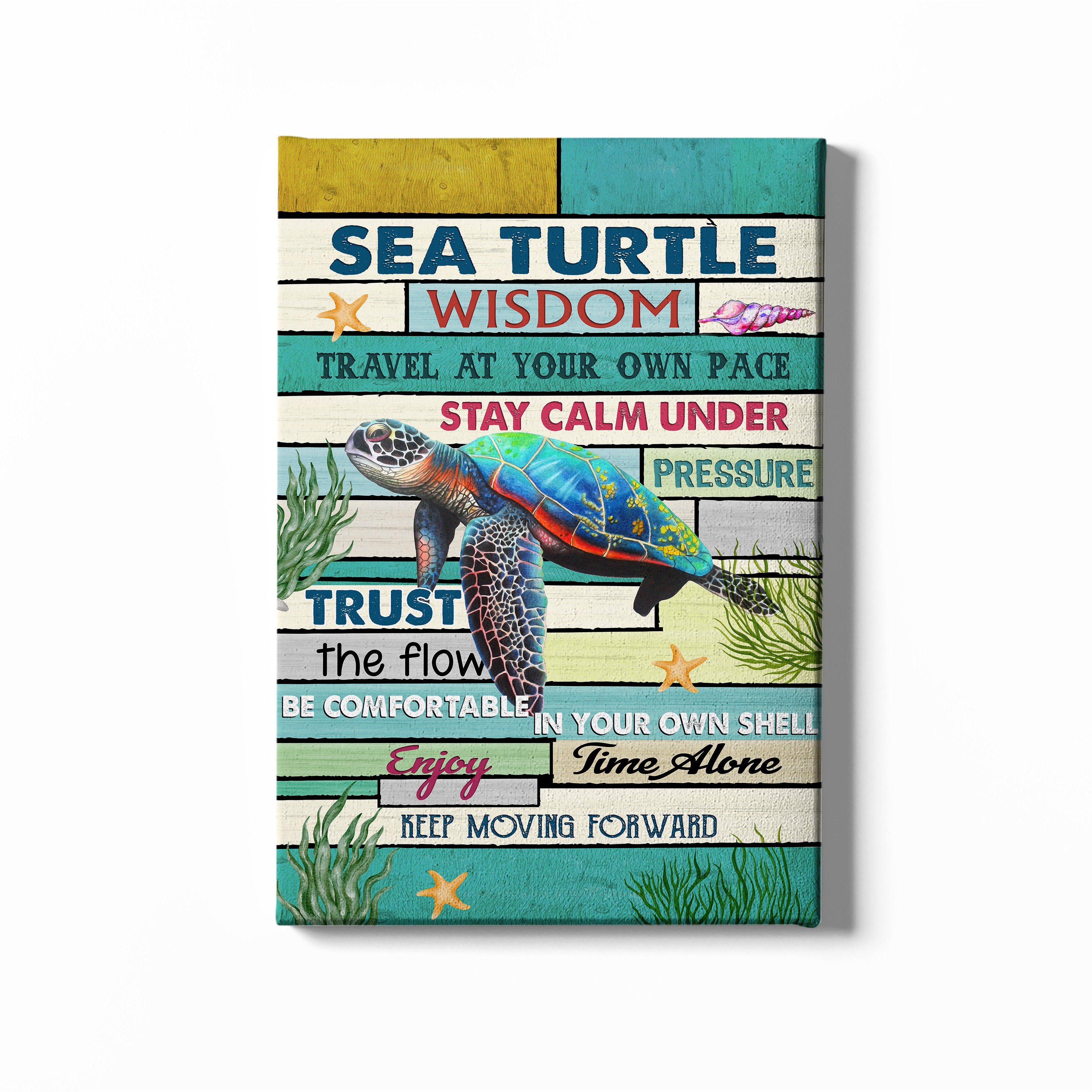 Sea Turtle Art Print Turtle Inspiration Quote Poster Ocean - Etsy