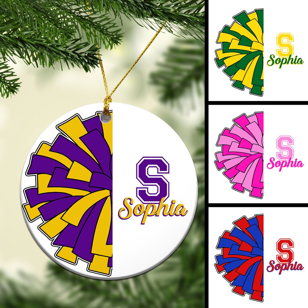 Cheerleader Ornament, Personalized Ornament, Christmas Ornaments ...