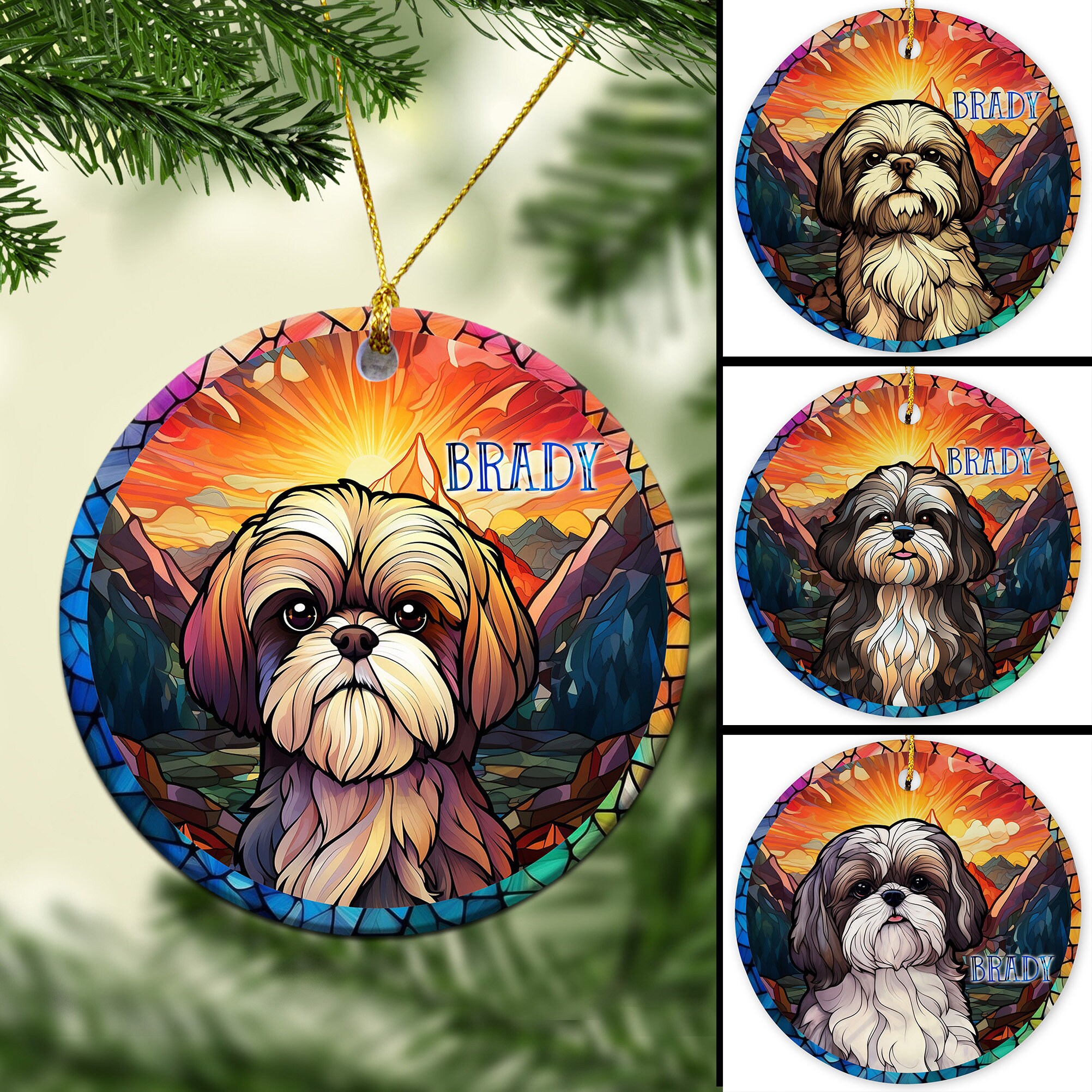 Shih Tzu Gifts for Dog Lovers Christmas Ornaments Shih Tzu - Etsy