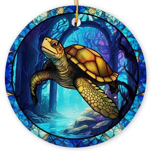 Turtle Ornaments for Christmas Tree, Turtle Decor, Sea Turtle Gifts ...