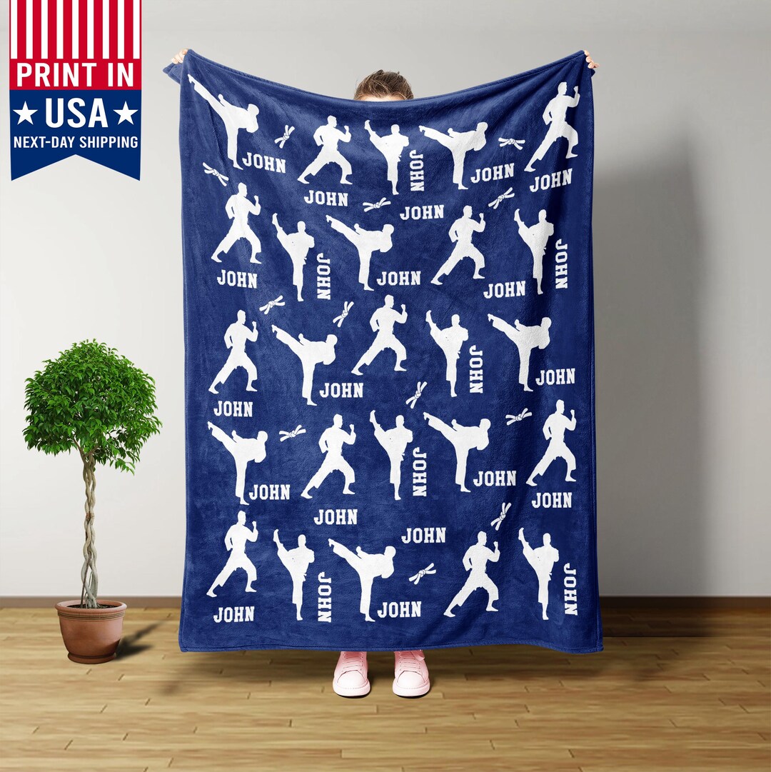 Karate Blanket, Karate Gifts for Boys, Girls Karate Gifts, Karate ...