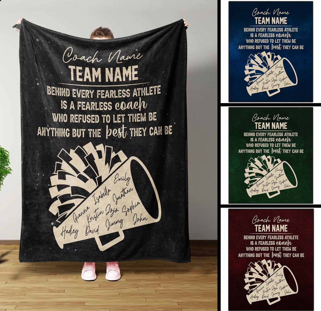 Cheerleader Blanket, Personalized Blankets and Throws, Cheerleader ...