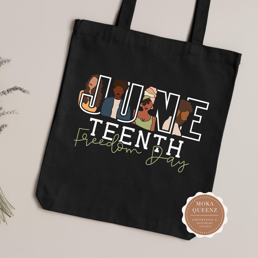 Juneteenth Woman's Tote Bag, Black History Canvas Tote Bag, Cute Tote ...