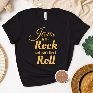Jesus is My Rock Christian Shirts, Christian Gifts, Christian Tshirts ...