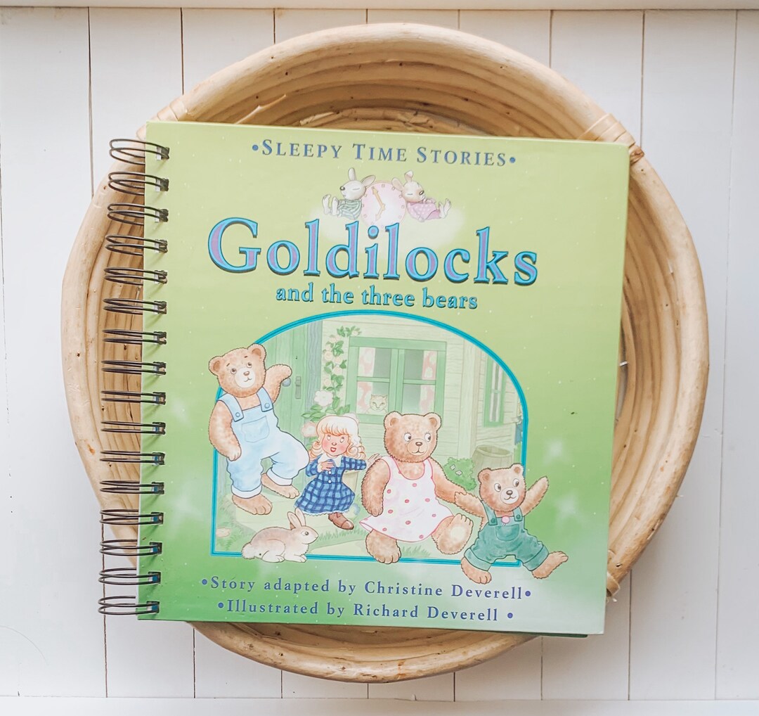 Goldilocks Storybook Repurposed Children's Book Write - Etsy