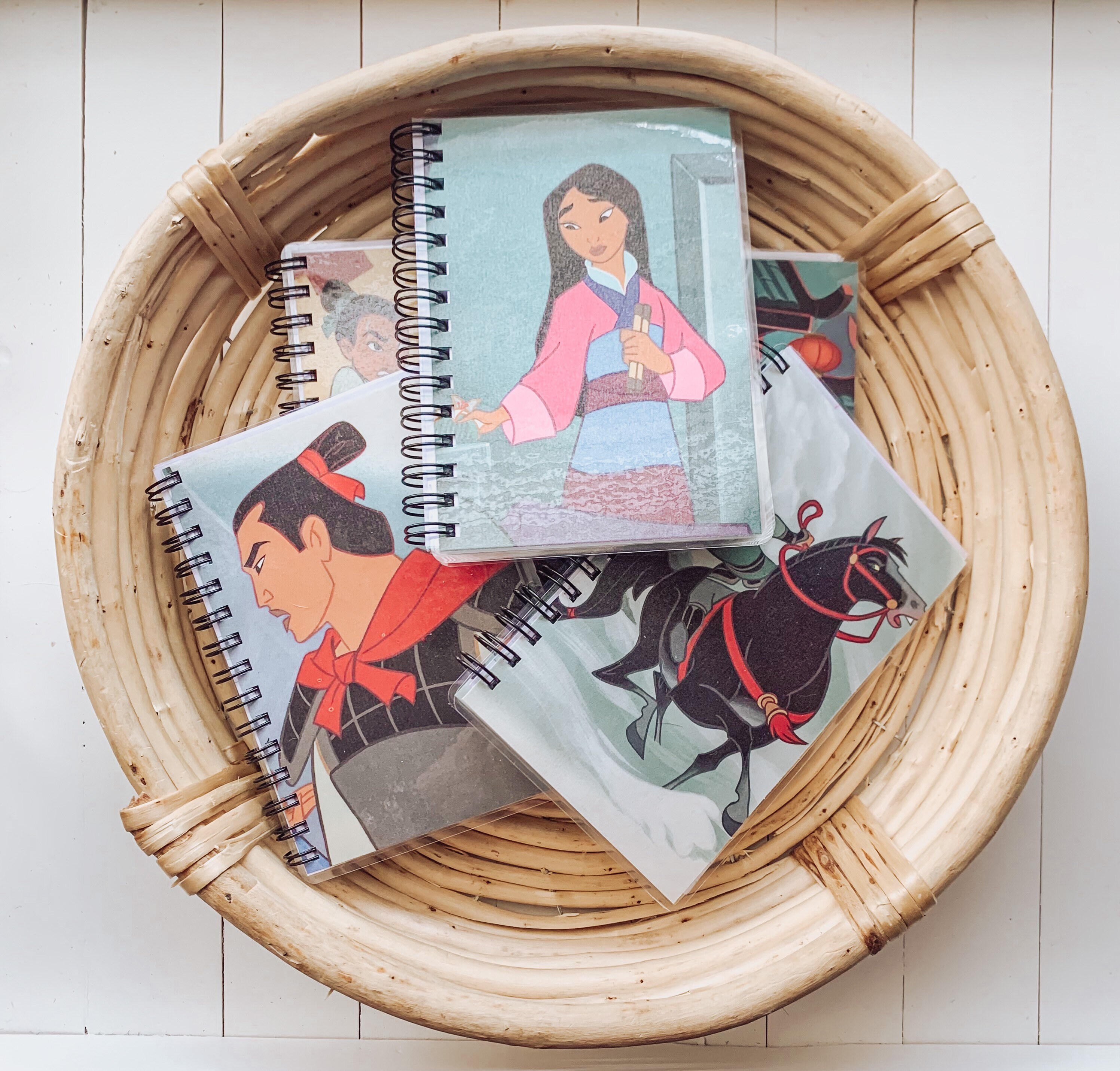 Mulan Mini Notepad Recycled Book Page Spiral Notebook - Etsy Canada