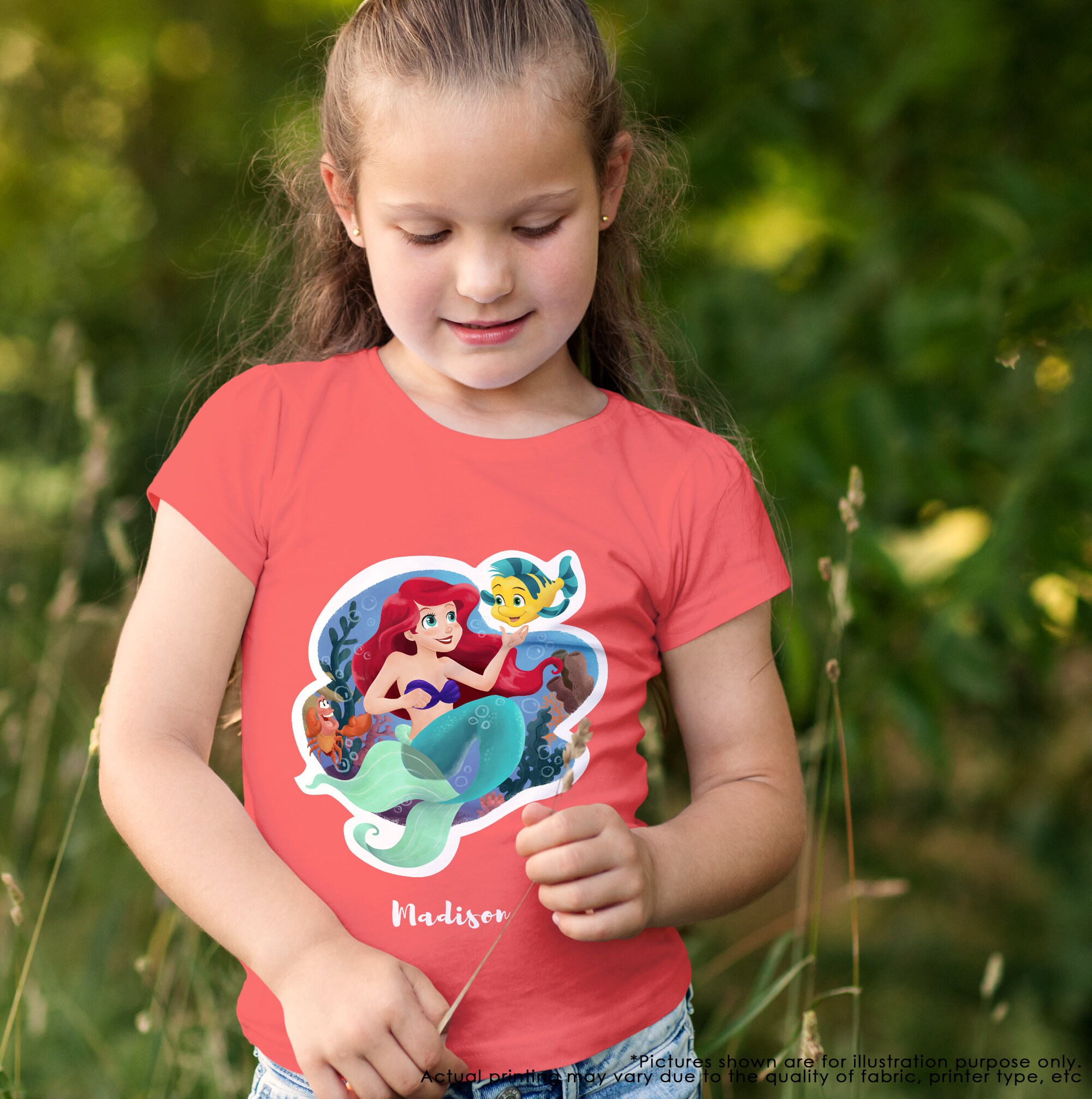 Ariel Mermaid Princess Clipart I PNG Sublimation Birthday - Etsy