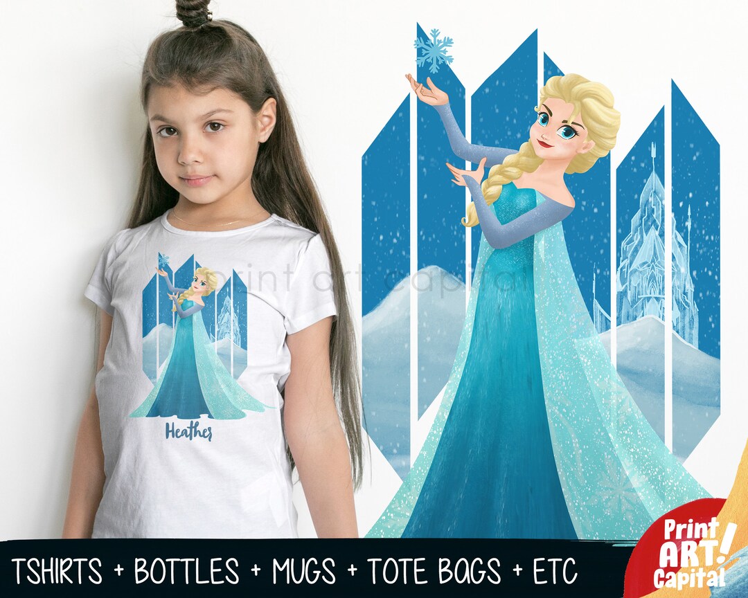 Personalized Elsa Princess Custom Gifts Tshirt | Printable ...