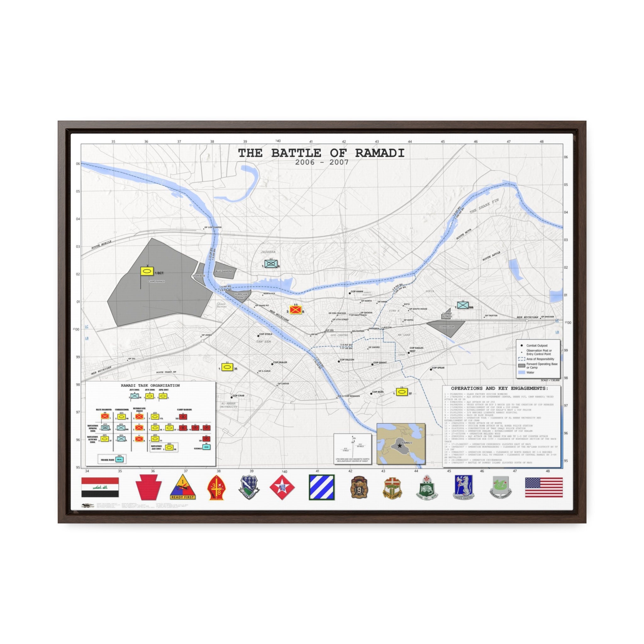 The Battle of Ramadi (2006-2007) - Gallery Canvas Wrap