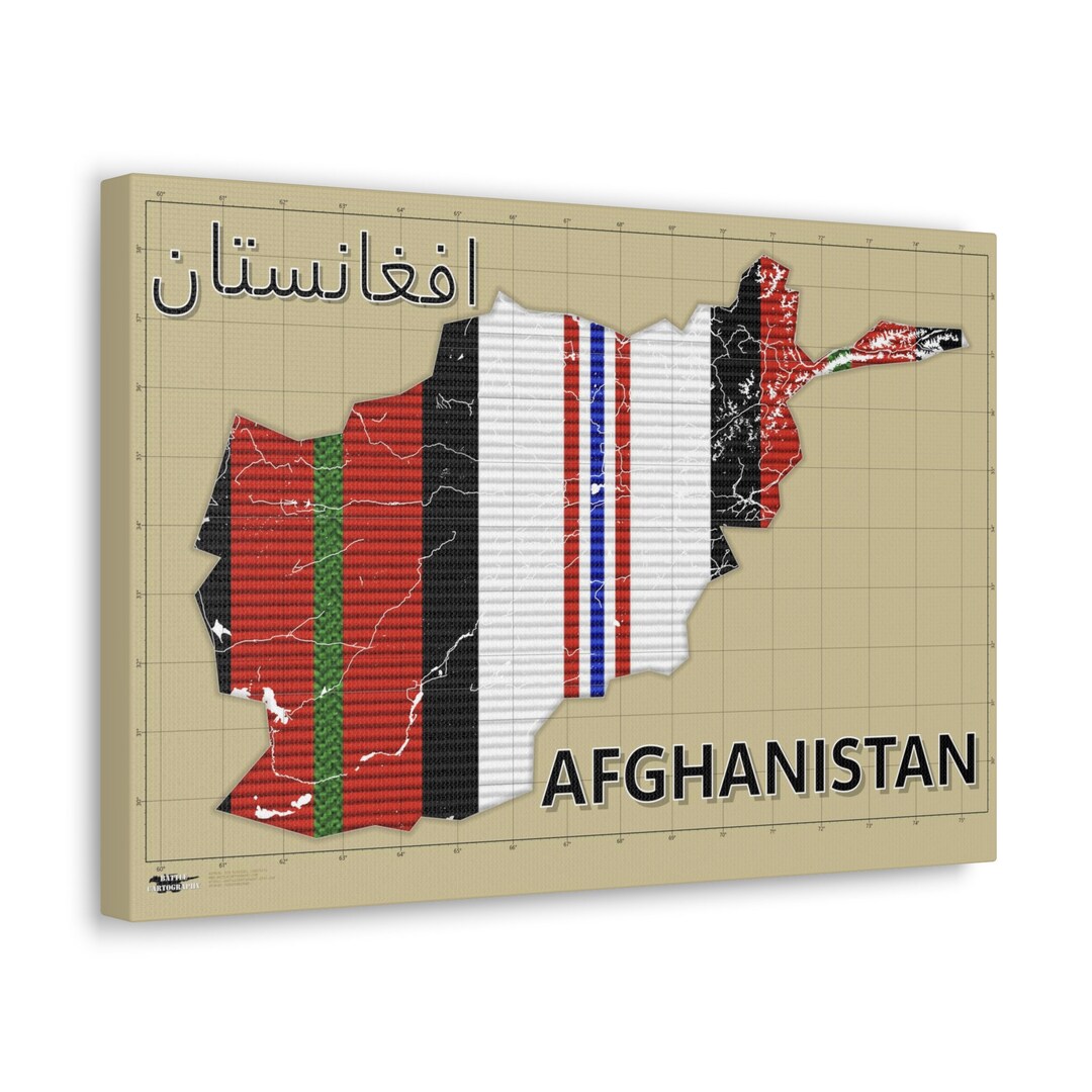 Operation Enduring Freedom - Canvas Map - Etsy