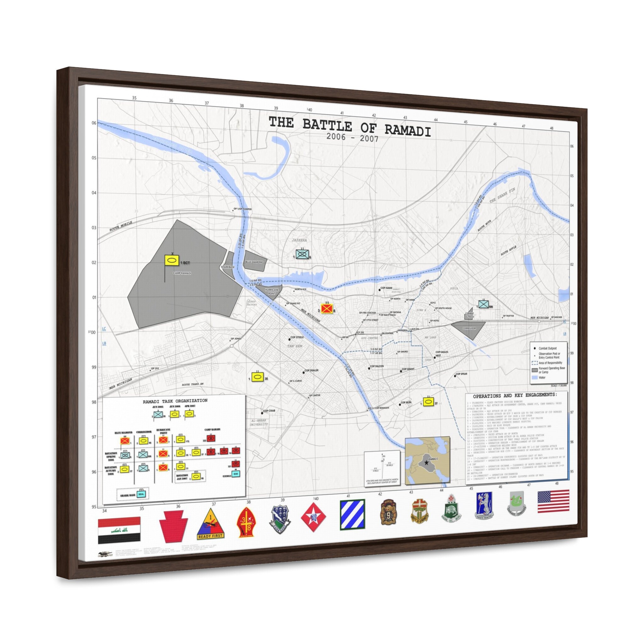 The Battle of Ramadi (2006-2007) - Gallery Canvas Wrap