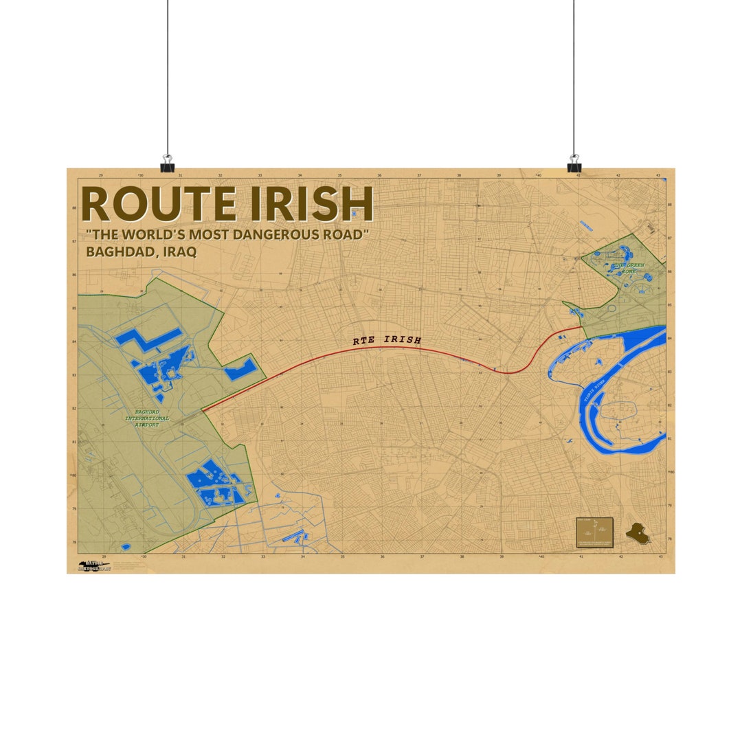 Route Irish - Desert Camo - Matte Poster - Etsy