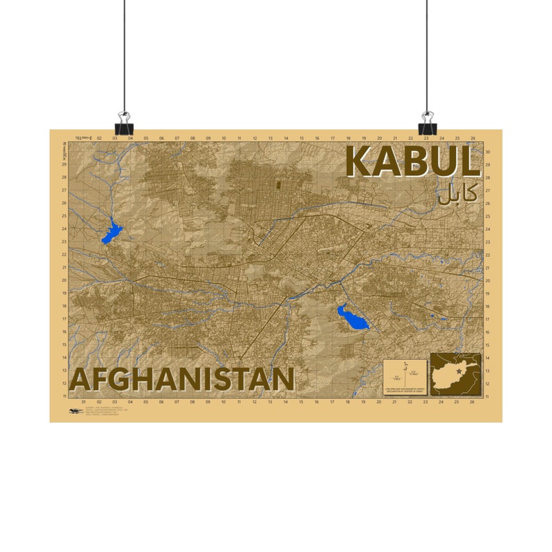 Kabul Afghanistan - Desert Camo - Matte Poster - Etsy