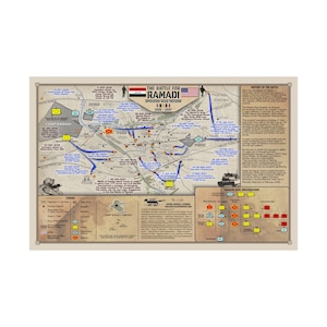 Battle of Ramadi 2006-2007 - Map - Matte Paper Print - Etsy