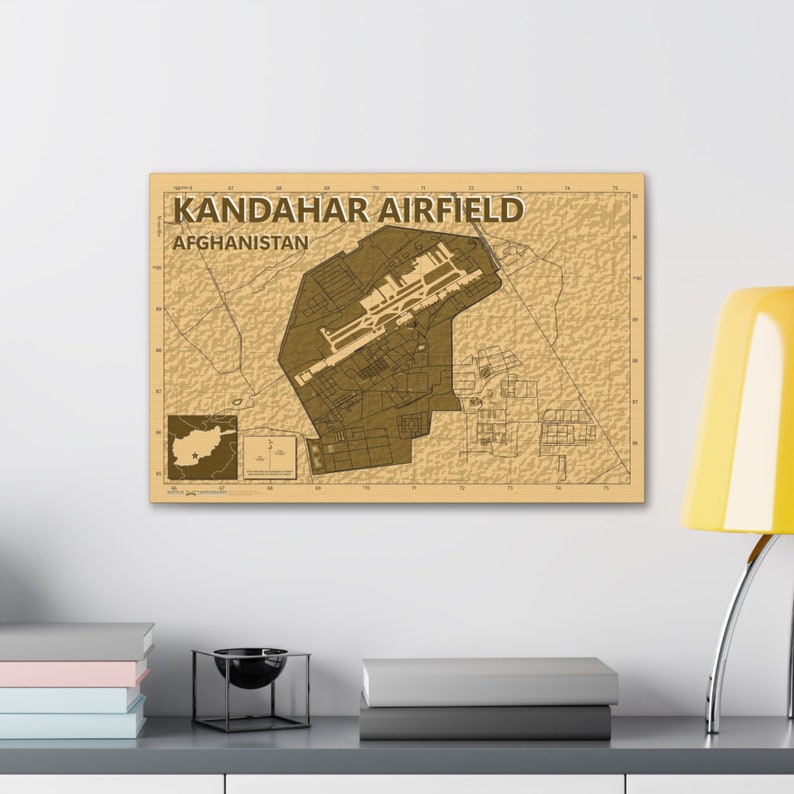 Kandahar - Desert Camo - Canvas Map - Etsy