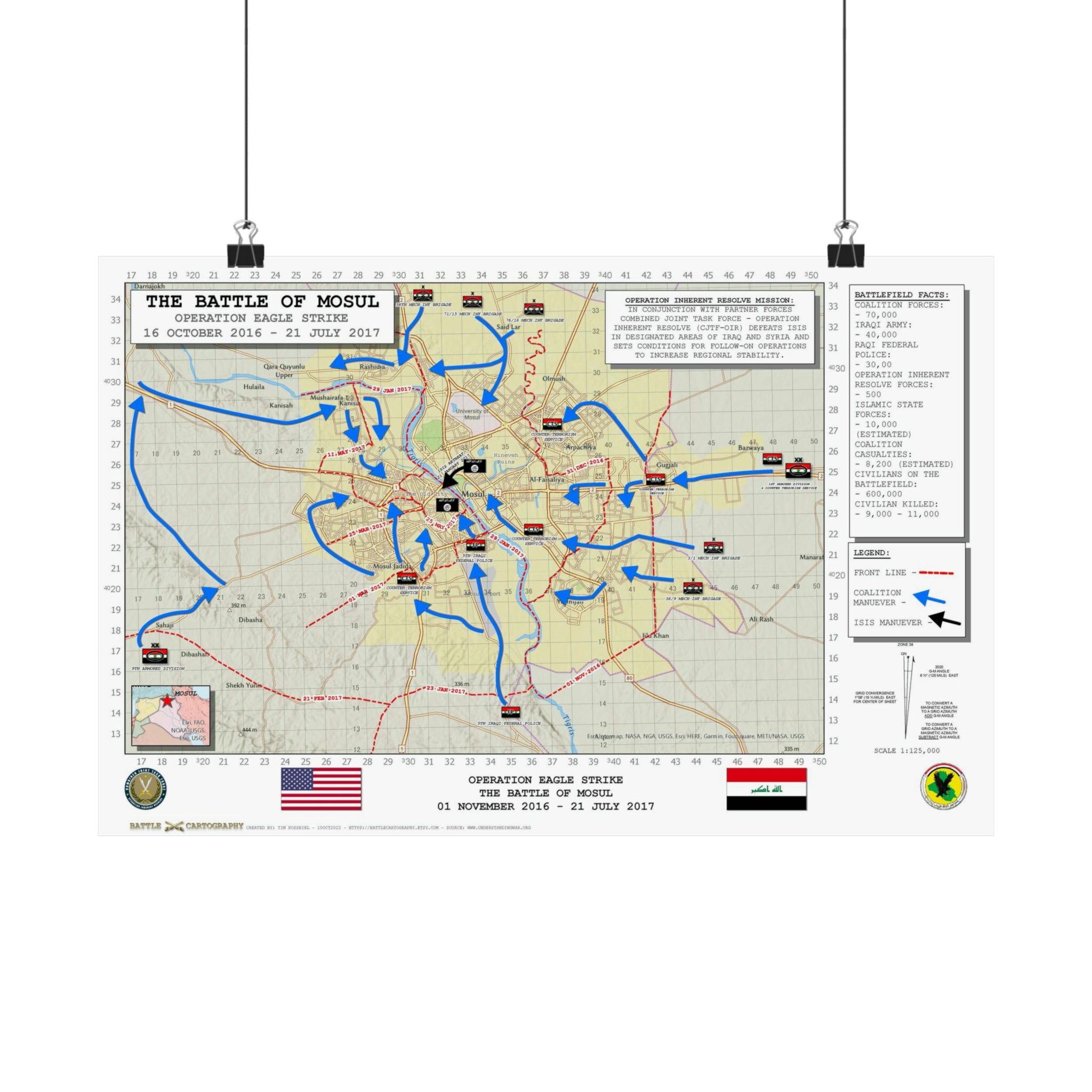 The Battle of Mosul (2016-2017) - Matte Horizontal Posters - Etsy
