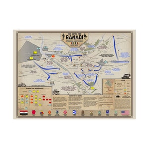 Battle of Ramadi 2006-2007 - Map - Matte Paper Print - Etsy