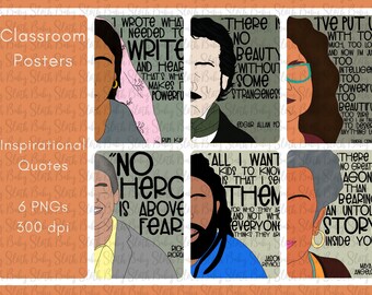 Literary Inspirational Quotes Sage Green High School Classroom Decor ...