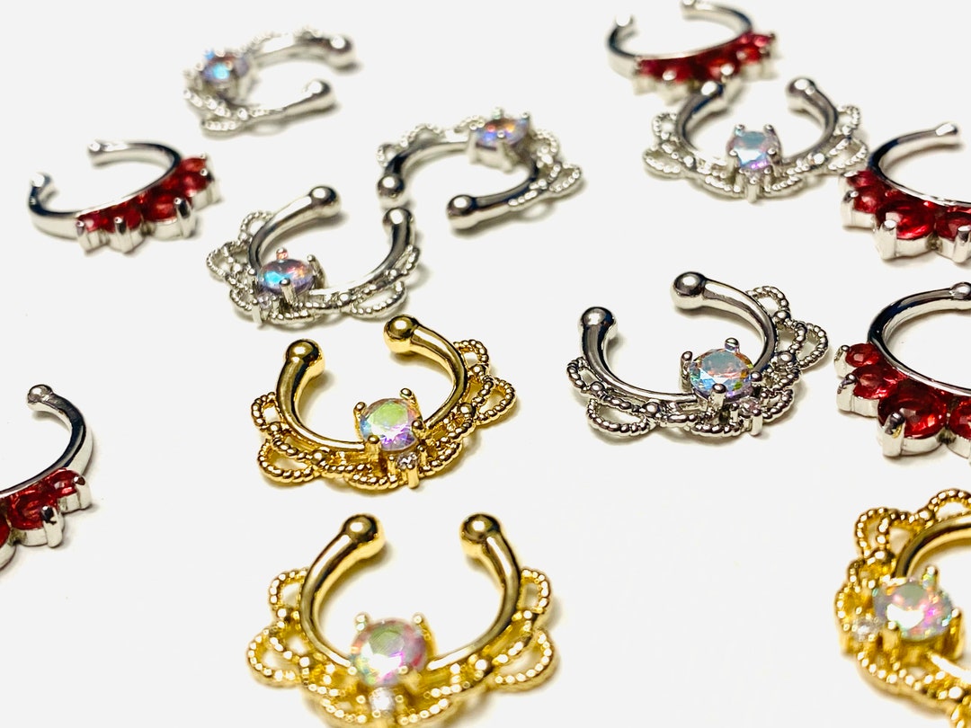 Septum Nose Ring Fake Septum Nose Ring T For Her Etsy