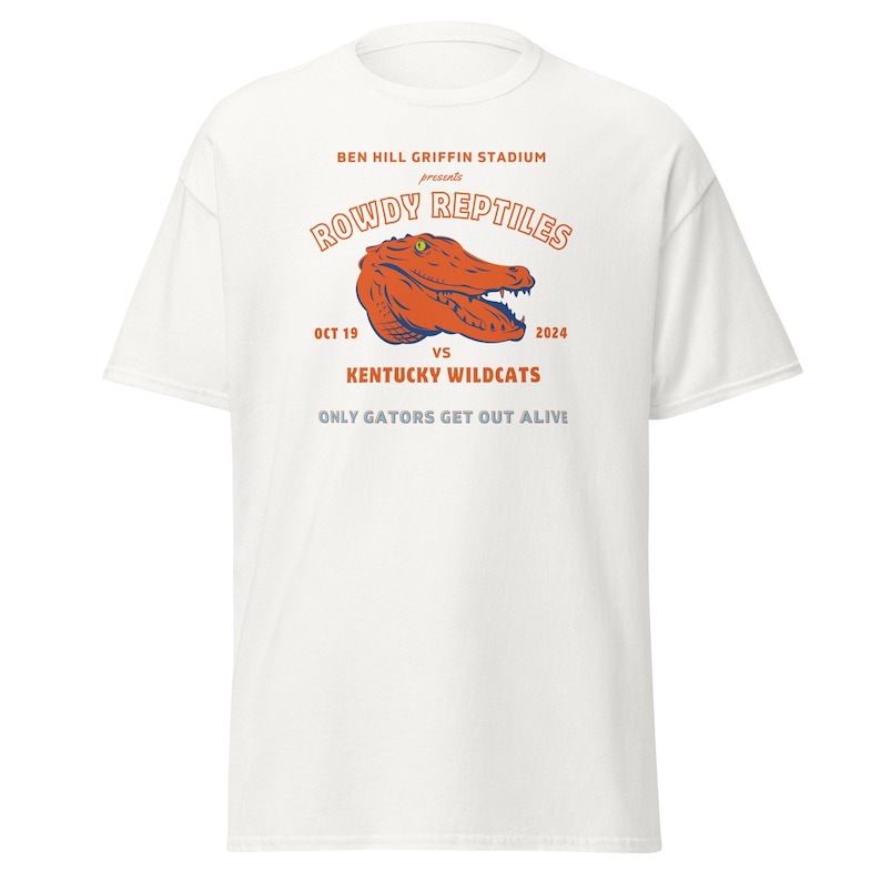 University of FL Florida Gators Football Tee Shirt, Oct 19th Kentucky ...