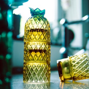 Pineapple Stacking Cocktail Glasses | Set of 4 | Glassware Whisky ...