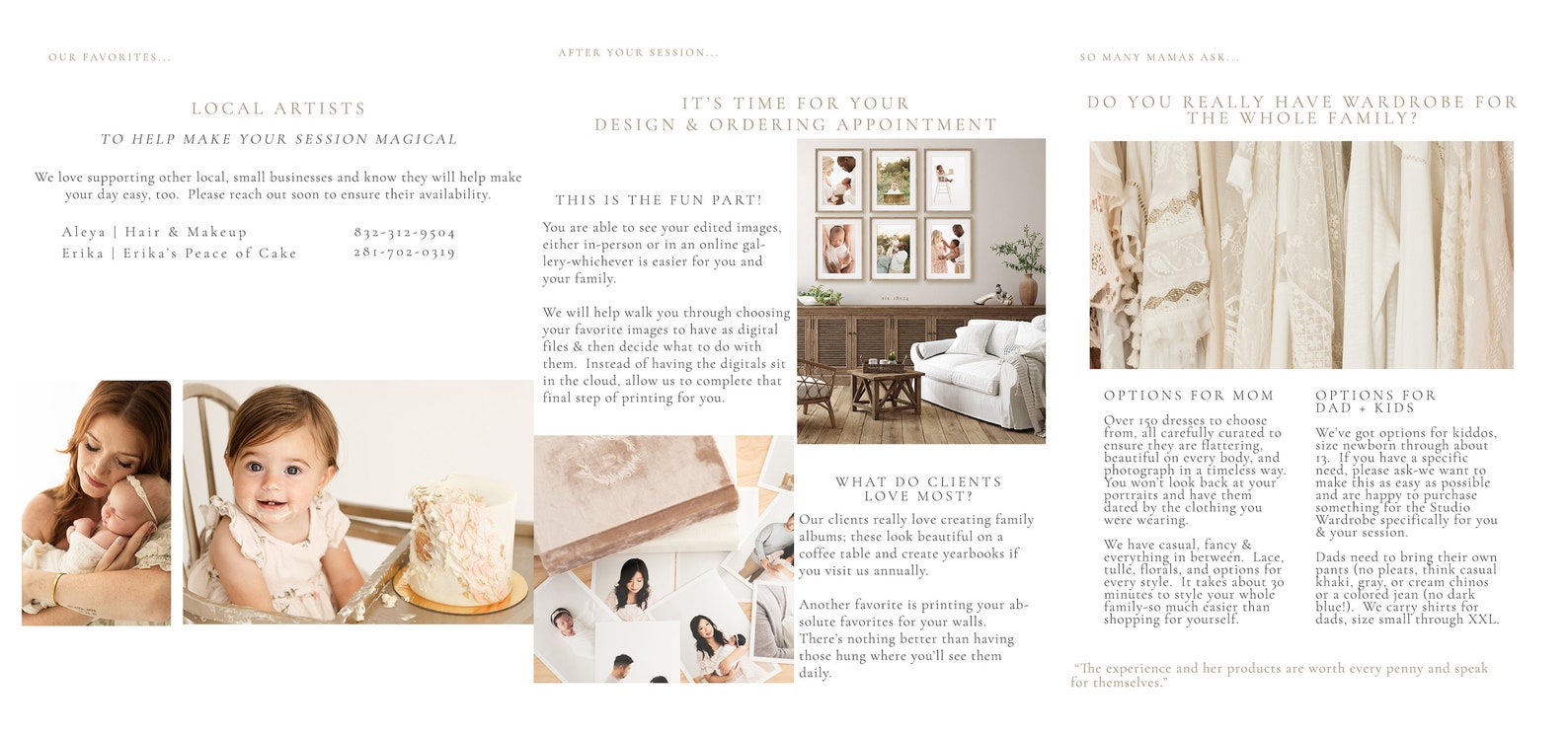 Planning Guide Template for Photographers, Photoshop Template, Planning ...