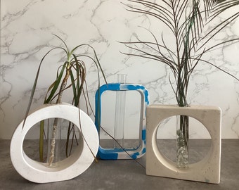 Jesmonite Tube Vase - Etsy