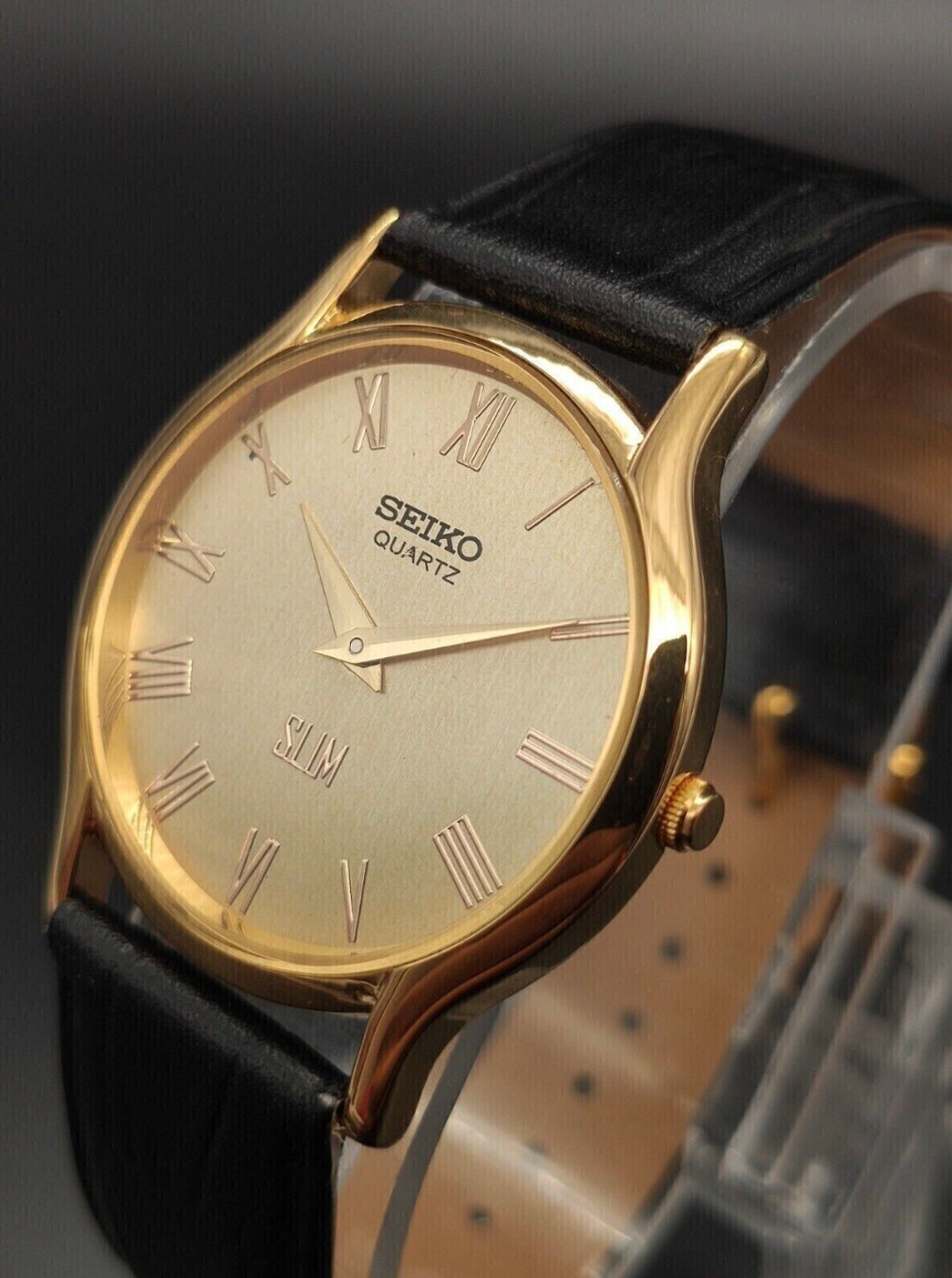 Vintage Seiko Slim Quartz Watch Refurb - Etsy
