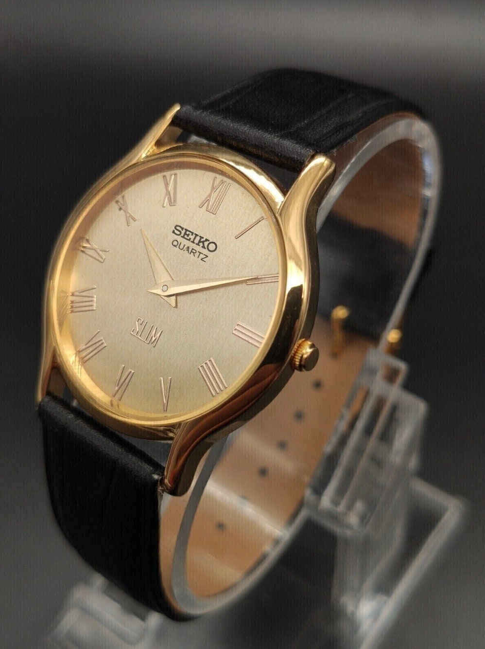 Vintage Seiko Slim Quartz Watch Refurb - Etsy