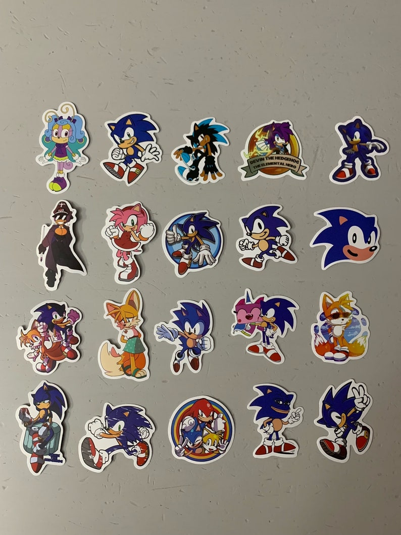 10 Random Sonic the Hedgehog Stickers - Etsy