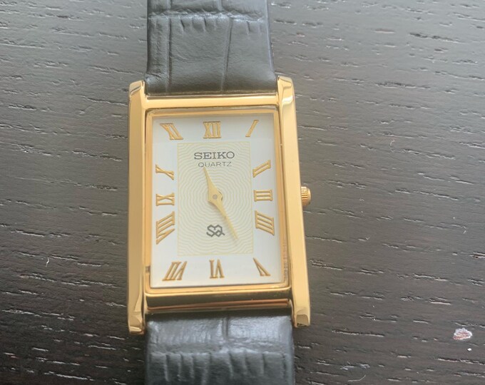 Vintage Seiko Slim TANK Style Quartz Watch Refurb - Etsy